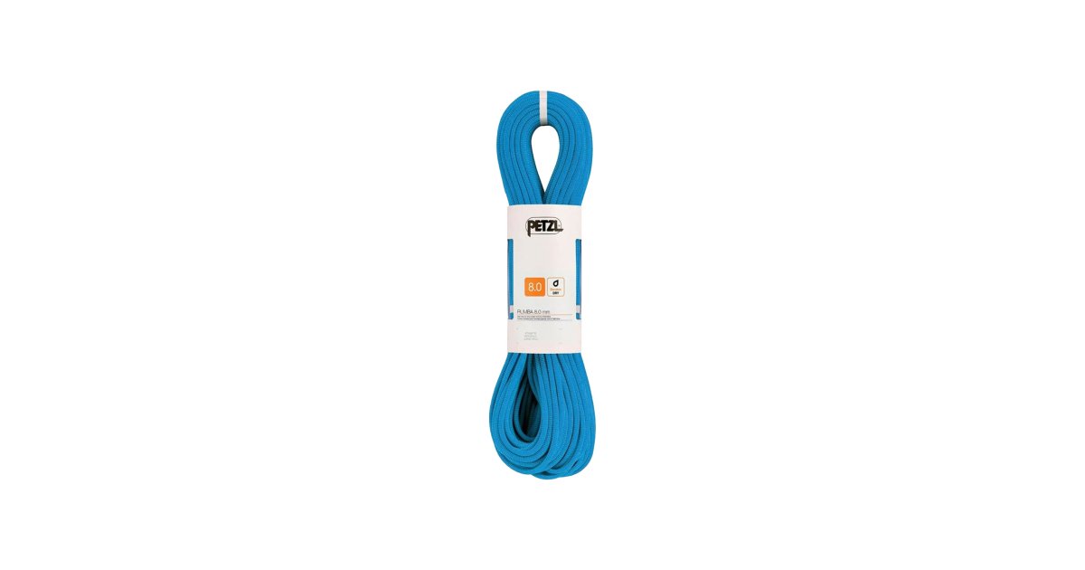 Corde d'escalade et alpinisme double Rumba Bleue 8 mm X Petzl