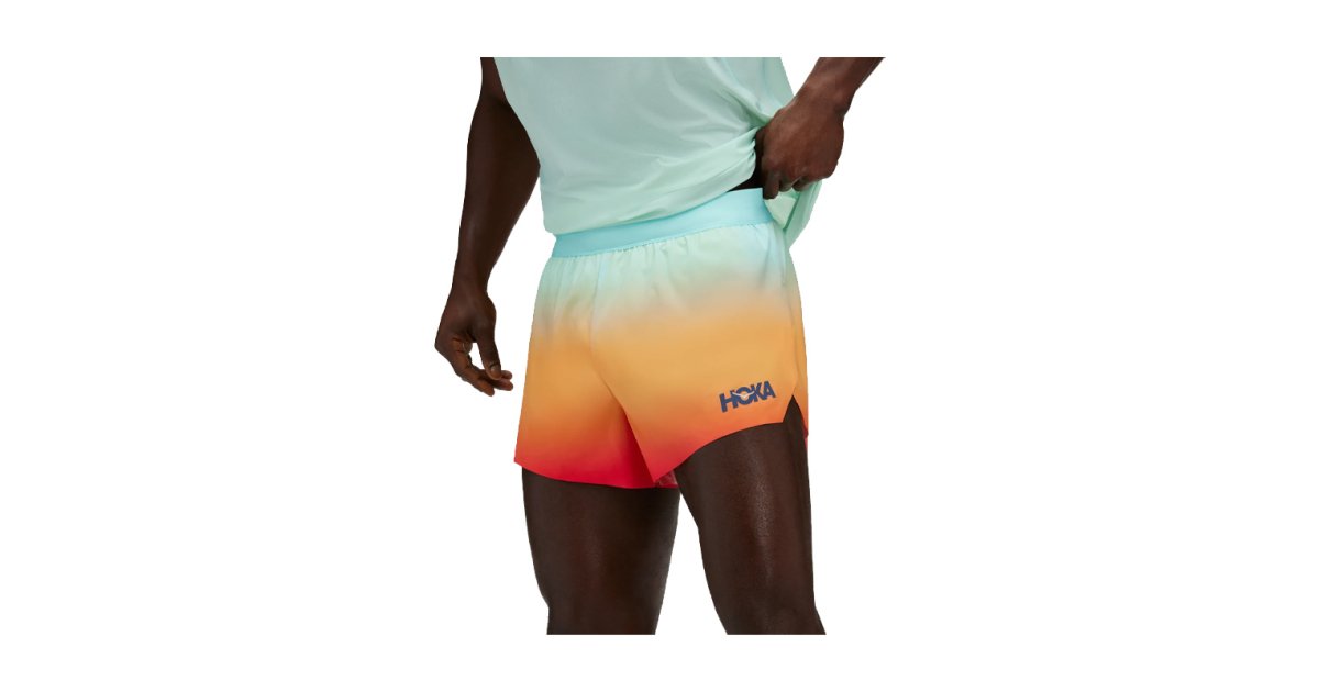 Short de running Race day Split print homme Hoka