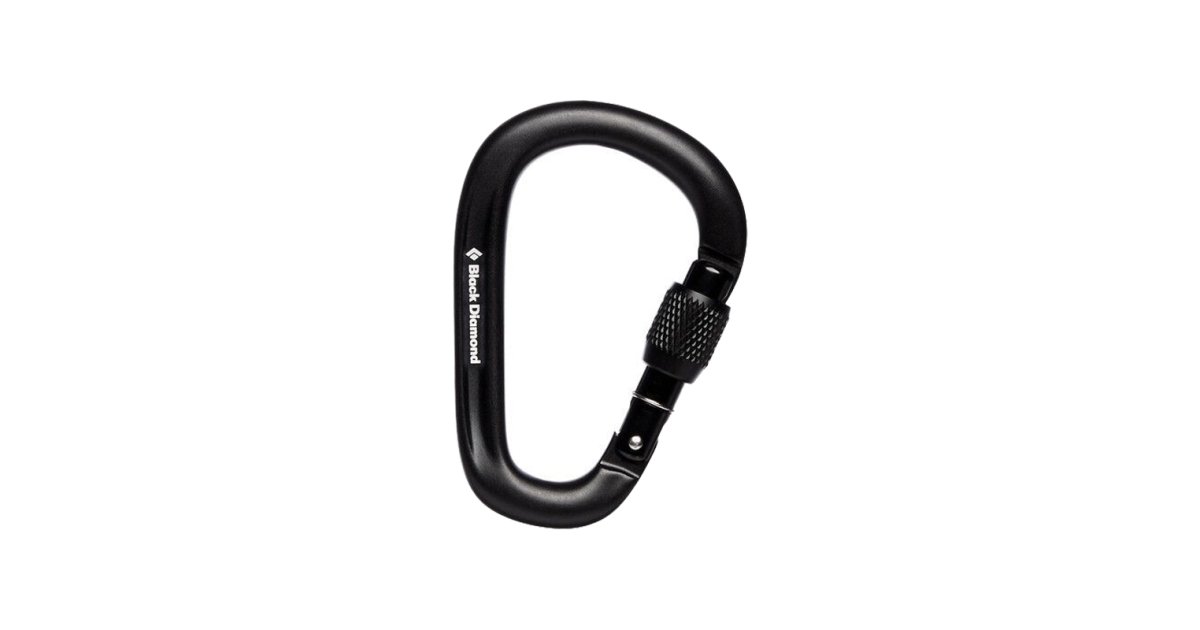 Mousqueton Pearlock Screwgate Black Diamond - Escalade