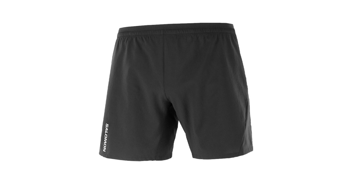 Short de trail et running cross 7" homme noir Salomon
