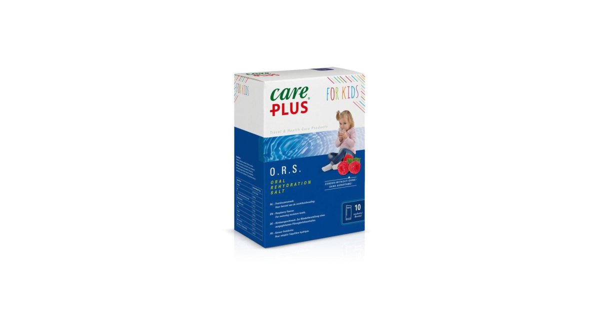 Solution de réhydratation orale framboise CarePlus